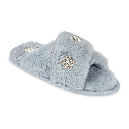 Click here for Jessica Simpson Embellished Plush Womens Slip-On S... prices