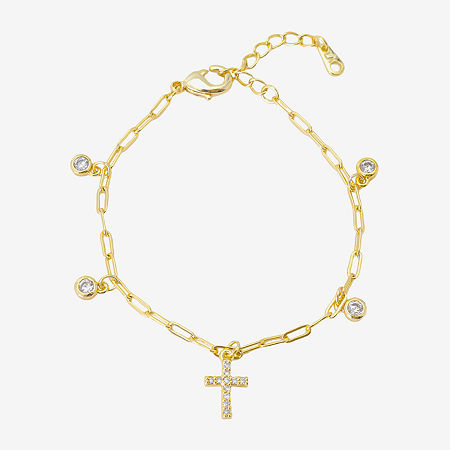 Click here for Gratitude & Grace Girls Cubic Zirconia 14K Gold Ov... prices