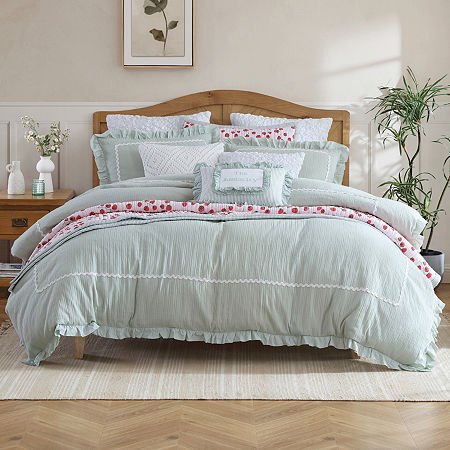 Click here for Chf Rene Ruffle 3-Pc. Comforter Set  King - Green prices