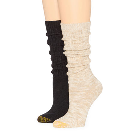 Click here for Gold Toe Slouch Womens 2 Pair Crew Socks  6-9  Bei... prices