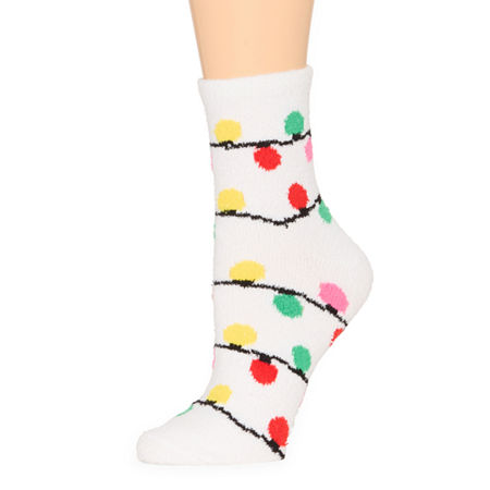 Click here for Mixit Holiday Cozy Womens 1 Pair Crew Socks  4-10... prices