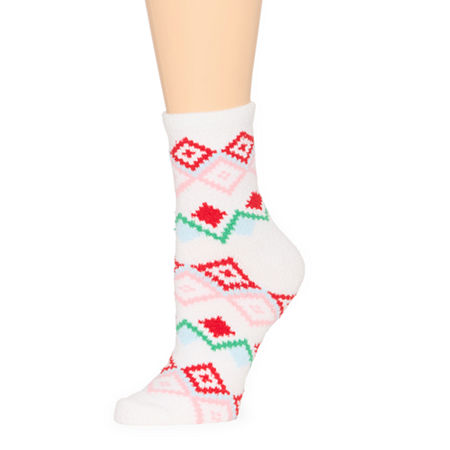 Click here for Mixit Holiday Cozy Womens 1 Pair Crew Socks  4-10... prices