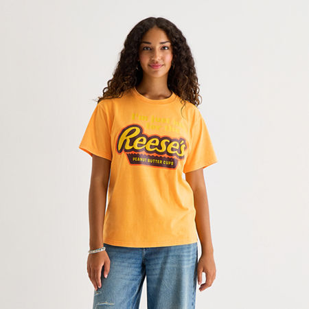 Click here for ReeseS Pieces Boyfriend Tee Womens Crew Neck Short... prices
