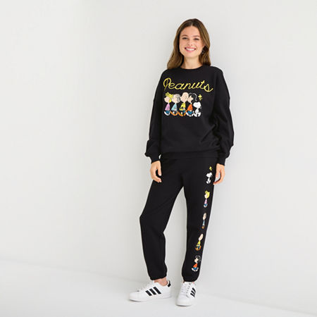 Click here for Peanuts Jogger Womens Cuffed Peanuts Juniors Fleec... prices