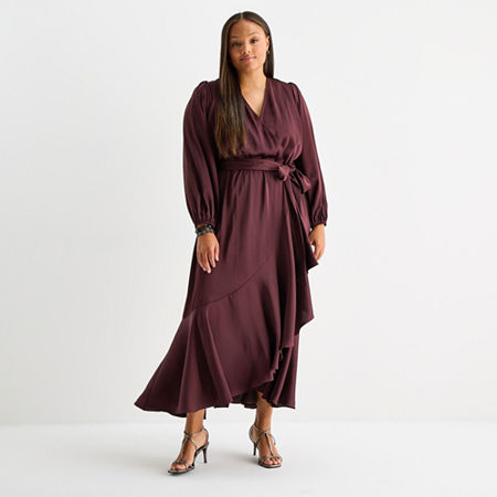 Click here for Premier Amour Womens Long Sleeve High-Low Plus Max... prices