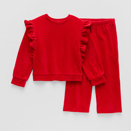 Okie Dokie Girls 2-pc. Pant Set  6x  Red