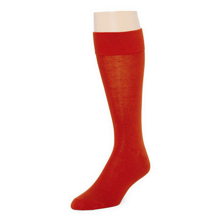 Click here for J. Ferrar Dress Mens 1 Pair Crew Socks  10-13  Red prices