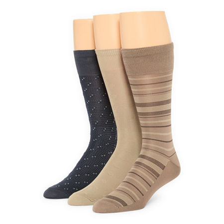Click here for Stafford Microfiber Mens 3 Pair Crew Socks  10-13... prices