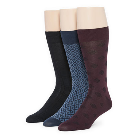 Click here for Stafford Microfiber Mens 3 Pair Crew Socks  10-13... prices
