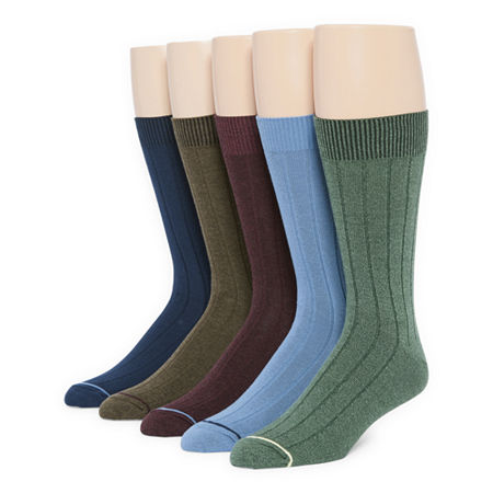 Click here for Stafford Casual Dress Cotton Mens 5 Pair Crew Sock... prices