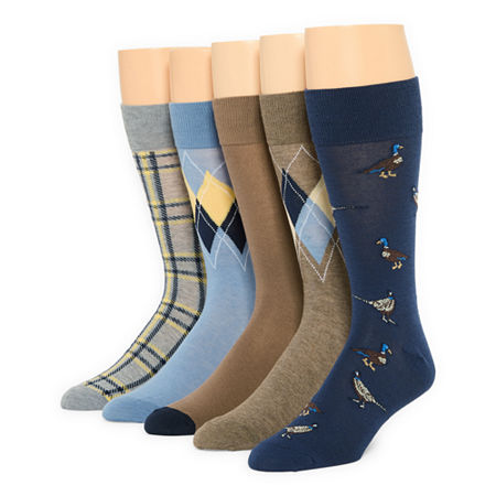 Click here for Stafford Casual Dress Mens 5 Pair Crew Socks  10-1... prices