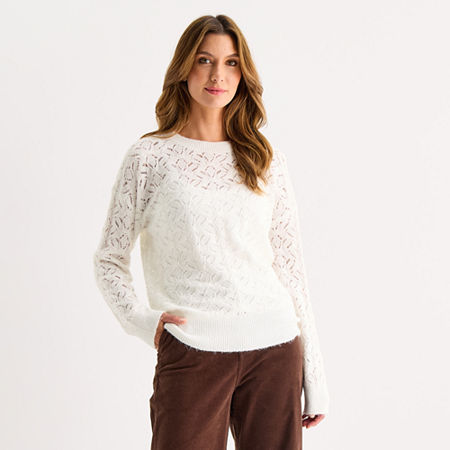 Click here for a.n.a Womens Crew Neck Long Sleeve Pullover Sweate... prices