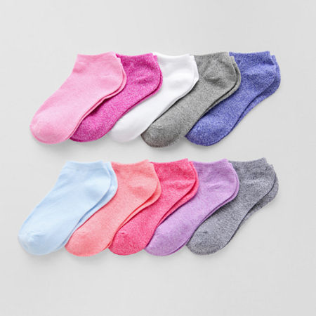 Click here for Thereabouts Little & Big Kid Girls 10 Pair Low Cut... prices