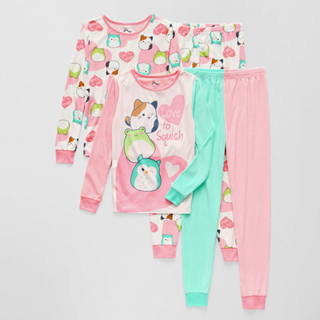 Click here for Squishmallow Little and Big Girls 4-Piece Bunny Fl... prices