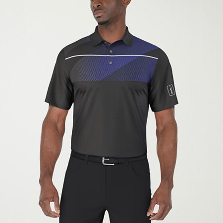 Click here for PGA TOUR Asymmetric Chest Stripe Print Mens Classi... prices