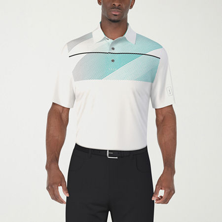 Click here for Pga Tour Mens Short Sleeve Diagonal Chest Stripe G... prices