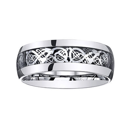 Click here for Personalized Mens Filigree Inlay Stainless Steel W... prices