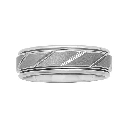 Click here for Personalized Mens 7mm Comfort Fit Tungsten Carbide... prices