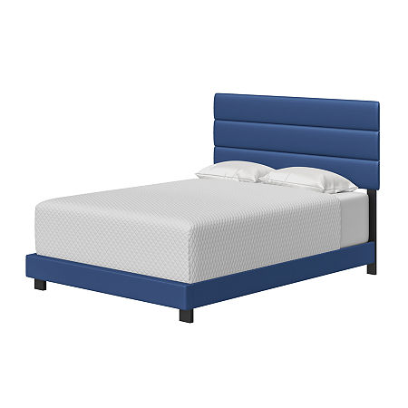 Click here for Trinity Upholstered Tufted Bed Frame  One Size  Bl... prices