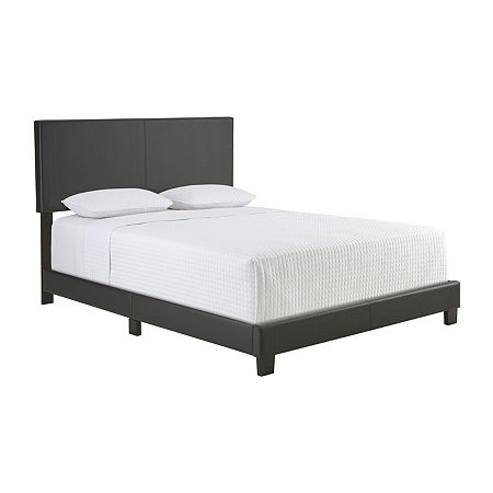 Click here for Flora Upholstered Bed Frame  One Size  Black prices