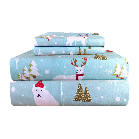 Micro Flannel(R) Fun In The Snow Microfiber Sheet Set