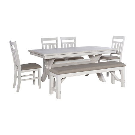 Click here for Haverford 6-Piece Dining Set  One Size  White prices