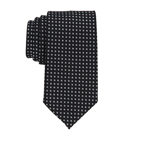 Click here for Stafford Geometric Tie  One Size  Black prices