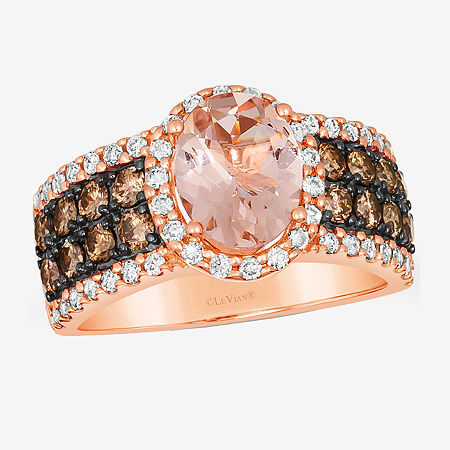 Click here for Le Vian Ring featuring 1 1/3 CT. Peach Morganite 3... prices