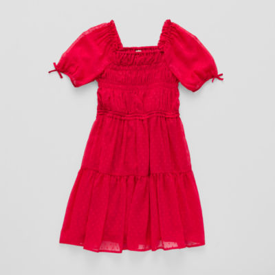 Thereabouts Little & Big Girls Short Sleeve A-Line Dress, Color ...