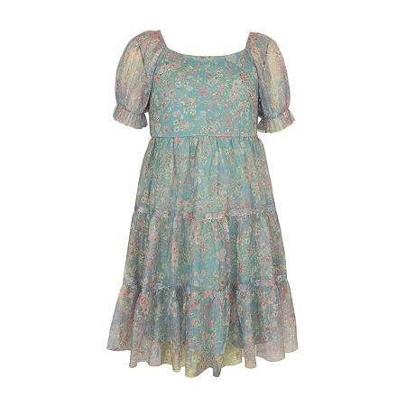Click here for Lilt Big Kid Girls Short Sleeve A-Line Dress  7  M... prices