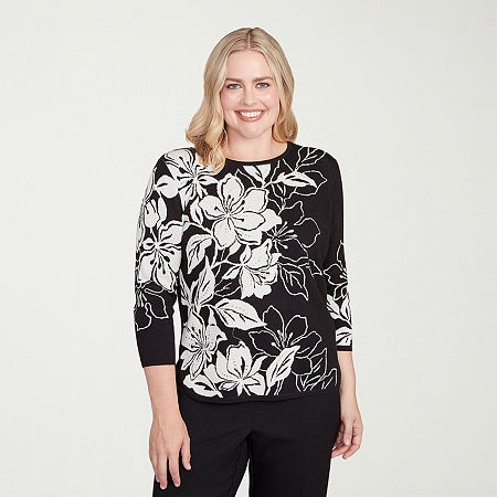 Click here for Alfred Dunner Business As Usual Womens Crew Neck E... prices