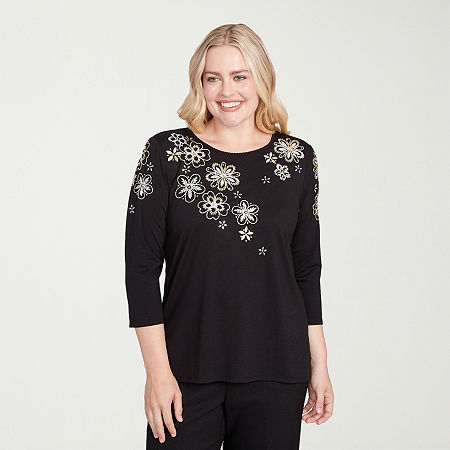 Click here for Alfred Dunner Business As Usual Womens Crew Neck 3... prices