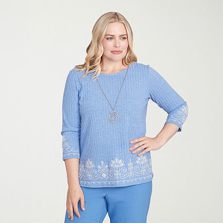 Click here for Alfred Dunner Business As Usual Womens Crew Neck 3... prices