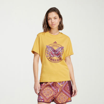 adidas x FARM Rio Graphic Tee, Color: Corn Gold - JCPenney