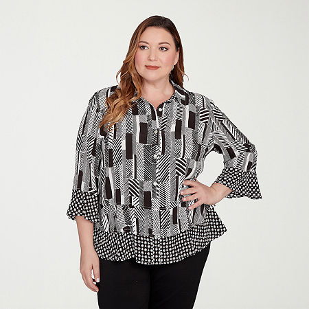 Click here for Alfred Dunner Business As Usual Womens Plus 3/4 Sl... prices
