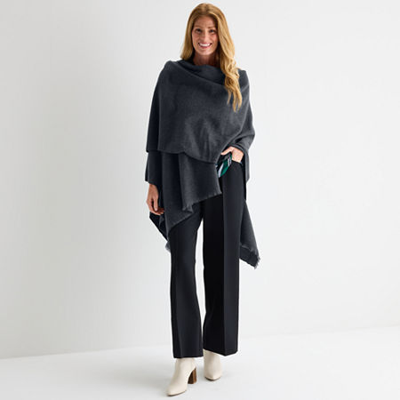 Click here for Liz Claiborne Cashmere Like Wrap  One Size  Black prices
