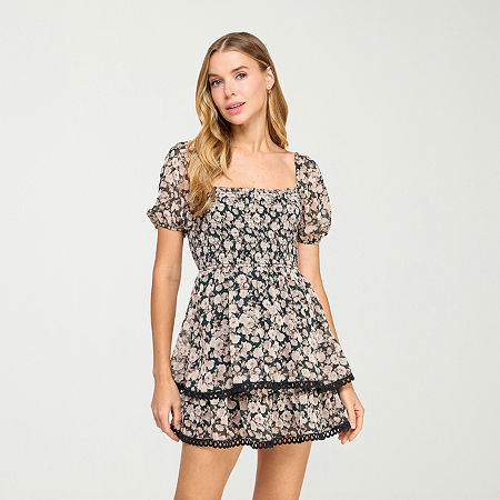 Click here for City Triangle Womens Short Sleeve Floral Juniors F... prices
