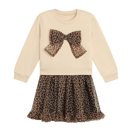 Click here for Knit Works Toddler Girls Cap Sleeve Cheetah Dress... prices
