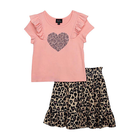 Click here for Lilt Little Girls 2-pc. Skirt Set  6  Pink prices