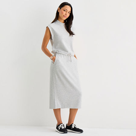 Click here for Stylus Womens Midi A-Line Skirt  Xx-large  Gray prices