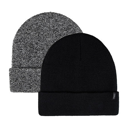 Click here for Levis Mens 2-Pack Beanie Set - Black/Gray prices