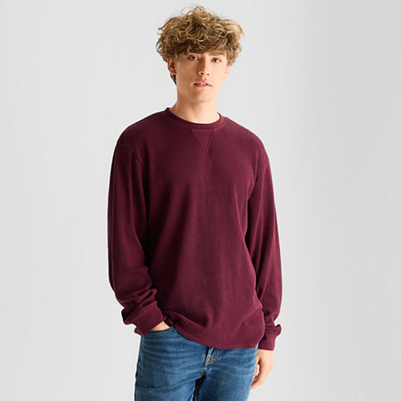 Click here for Arizona Mens Crew Neck Long Sleeve Regular Fit The... prices