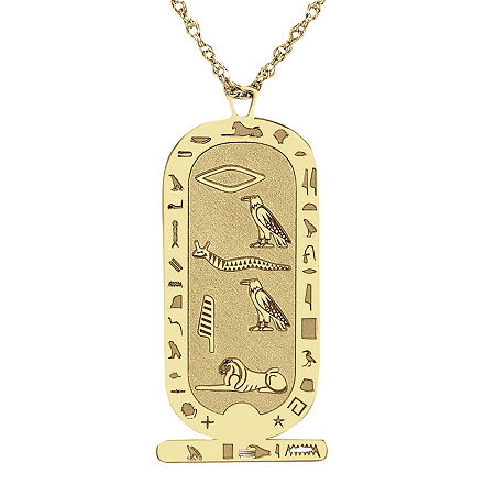 Click here for Personalized Hieroglyphic Pendant Necklace  One Si... prices
