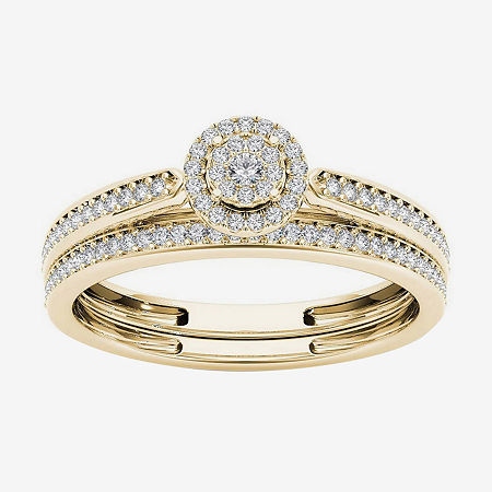 Click here for 1/4 CT.T.W. Natural Diamond 10K Yellow Gold Bridal... prices