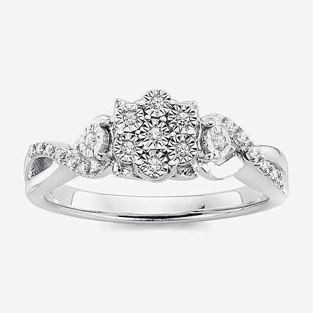 Click here for Diamond Blossom 1/10 CT.T.W. Natural Diamond Sterl... prices