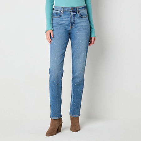 Click here for a.n.a Tall Embellished Womens High Rise Straight L... prices