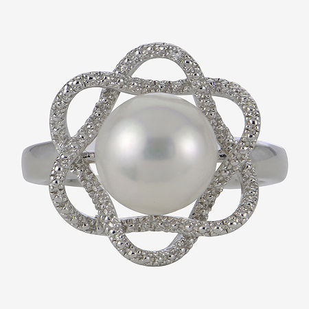 Click here for Cultured Freshwater Pearl & Diamond-Accent Ring  7 prices