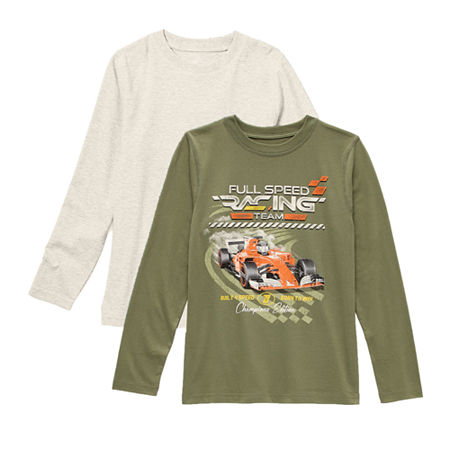 Click here for Thereabouts Little & Big Kid Boys Crew Neck Long S... prices