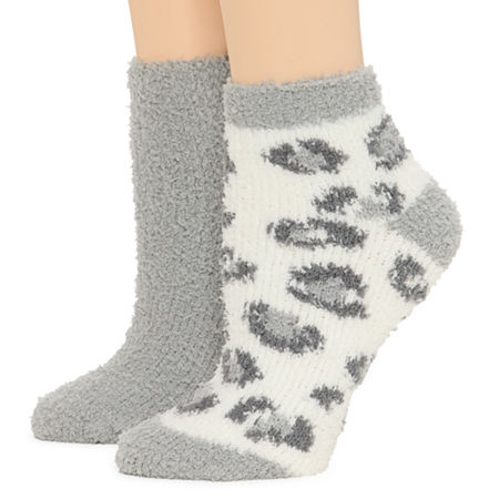Click here for Mixit Cozy Womens 2 Pair Low Cut Socks  4-10  Gray prices