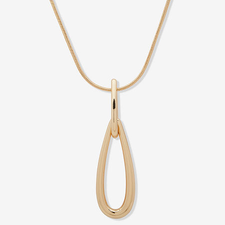Click here for Worthington Gold Tone Womens 32 Inch Pendant Neckl... prices